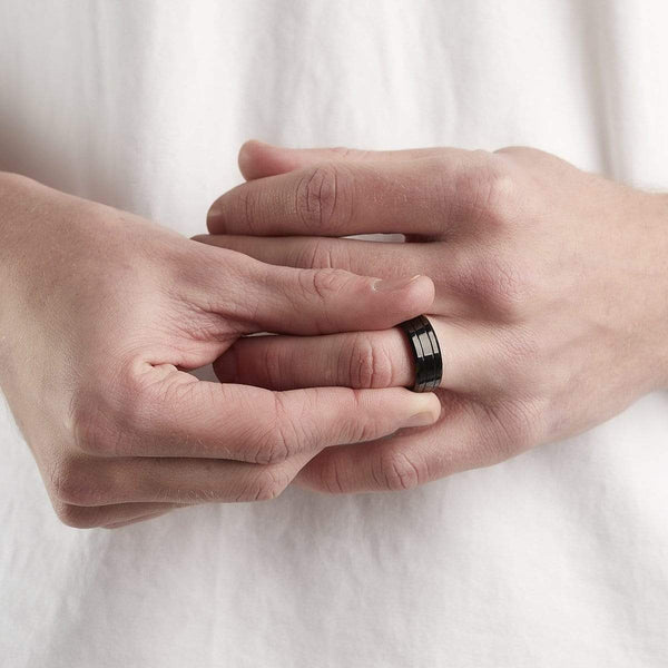 Men’s 2-Line Tungsten Ring | Tungsten wedding rings - ETRNL